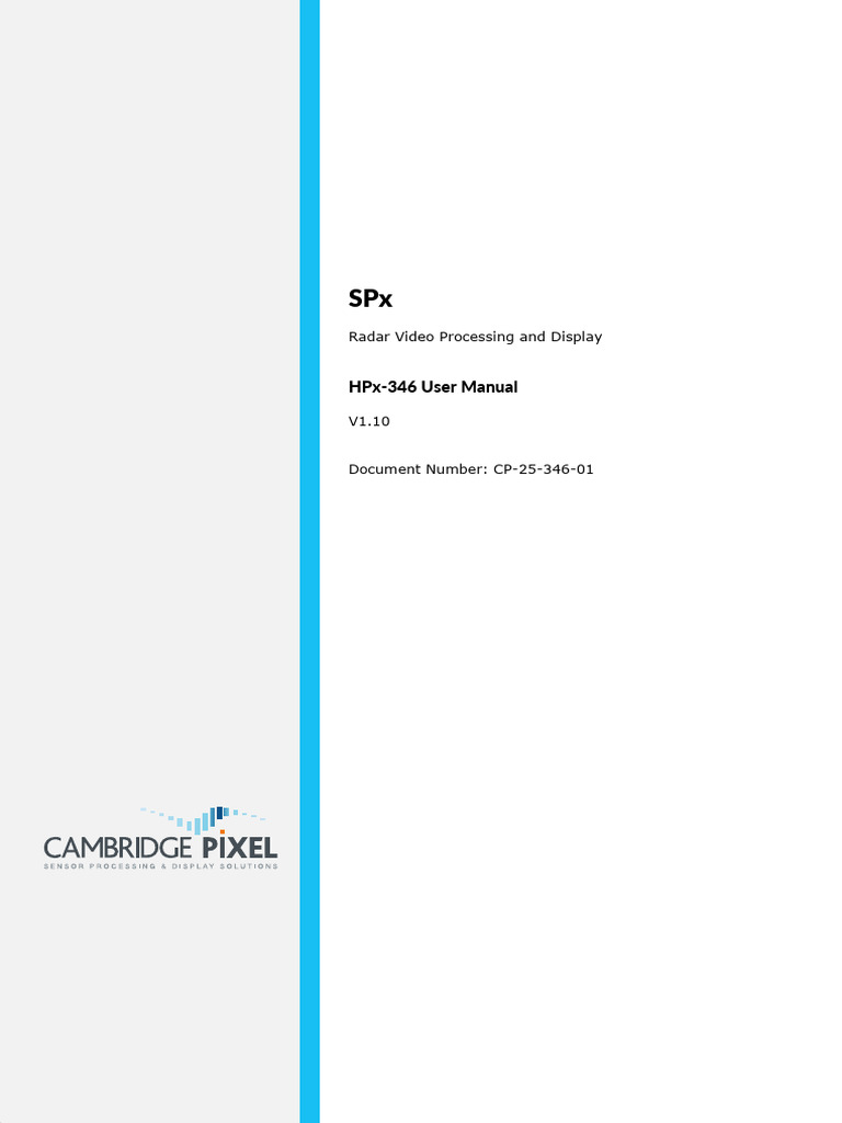 HPX 346 UserManual v1 10 | PDF | Network Packet | Integer (Computer Science)