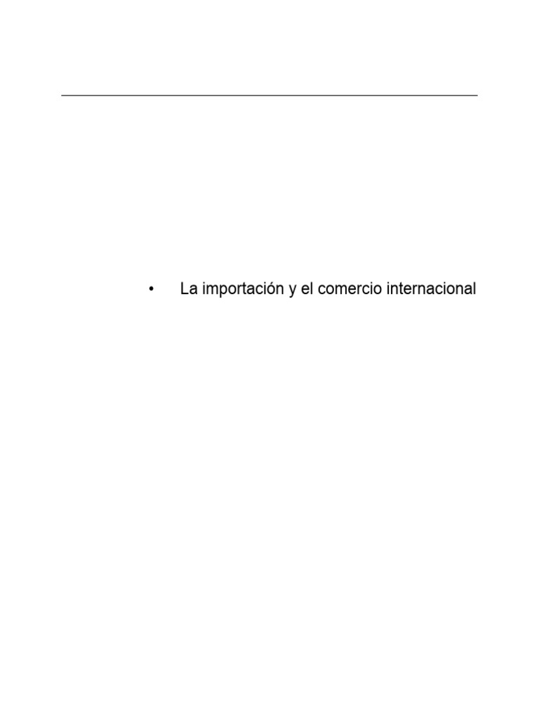 Clase 1 Importacion | PDF Clase 1 Importacion | PDF