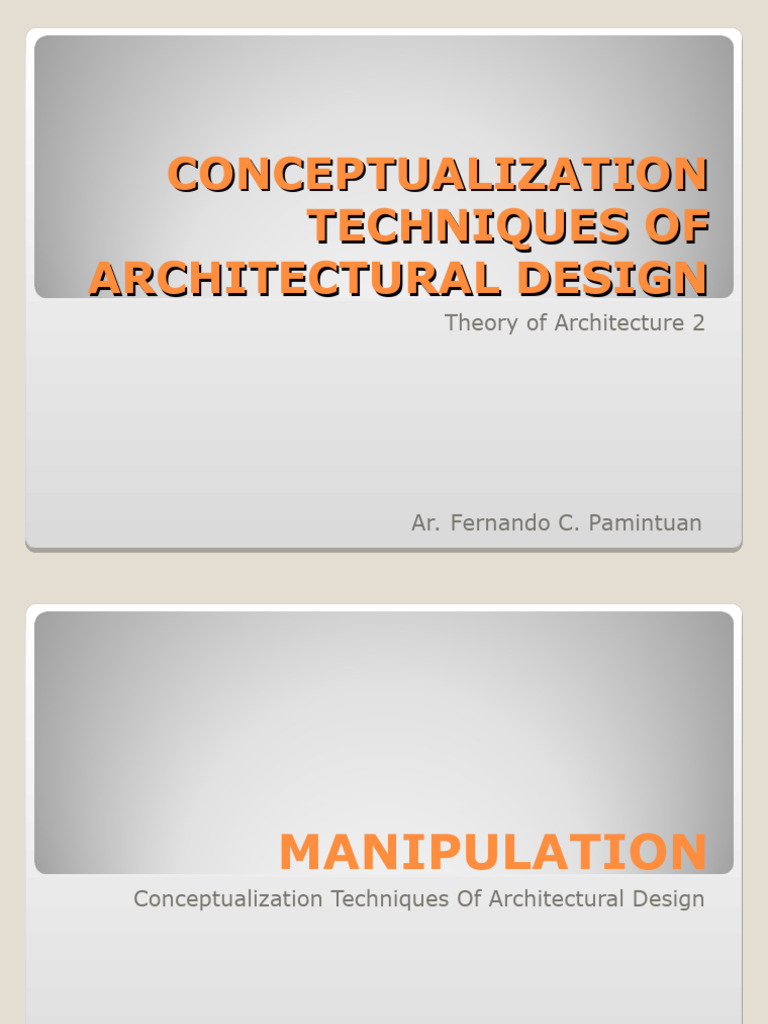 6 Conceptualization Techniques of Architectural Design | PDF | Rotation ...