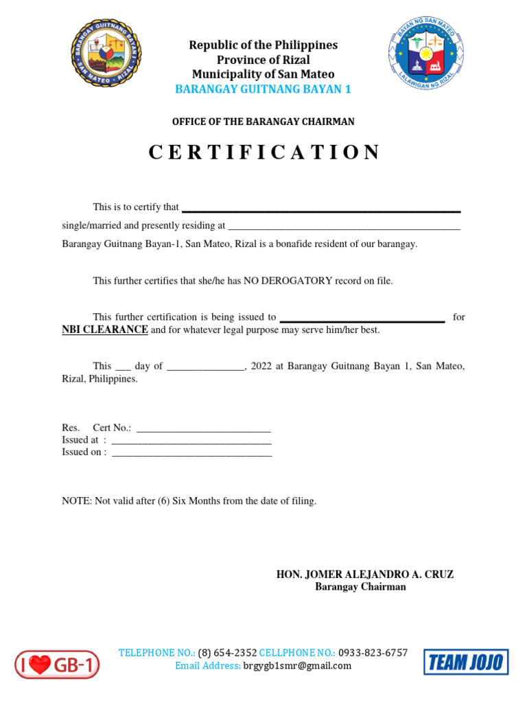 Revised Certification2 | PDF