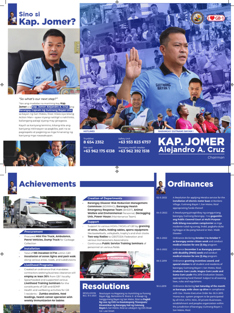 Achievements of Kap. Jomer in GB1 | PDF | Government