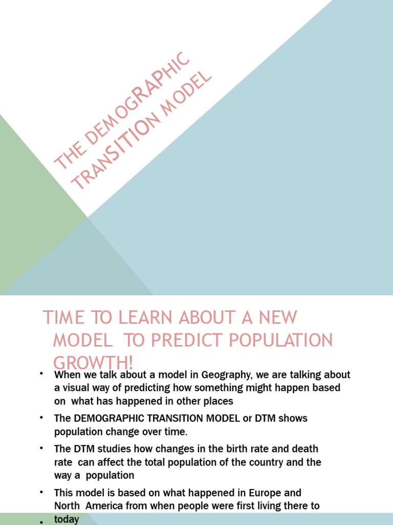 Demographic Transition PPT Best One | PDF | Birth Rate | Mortality Rate