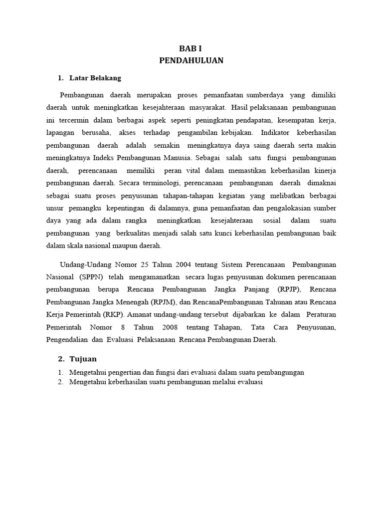 Evaluasi Keberhasilan Pembanguan (2565) | PDF