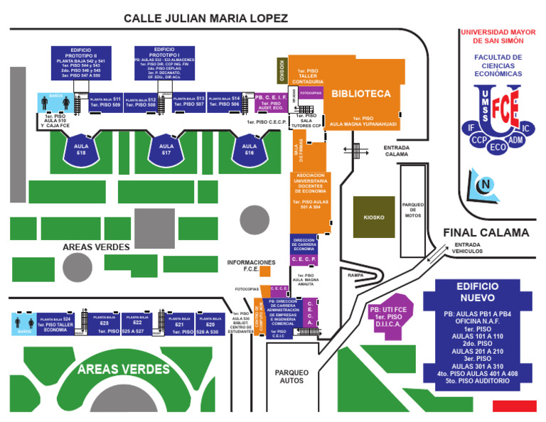 Mapa de Aulas del CCH Vallejo | PDF