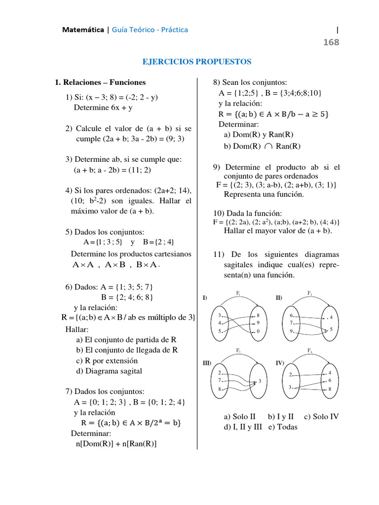 Guía Teórico - Práctica de Matemática 2023 - Removed | PDF