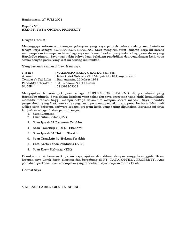 Pt. Tata Optima Property | PDF