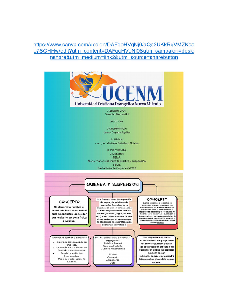 Mapa Sobre Quiebra y Suspension | PDF