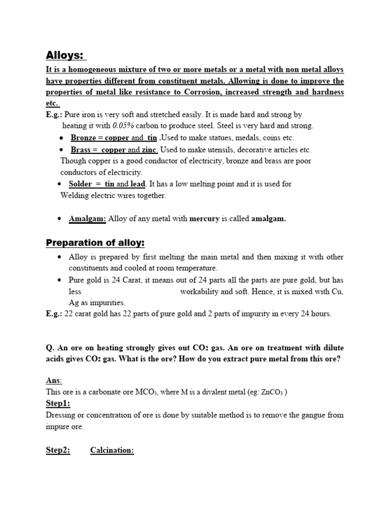 Alloys | PDF | Metals | Alloy