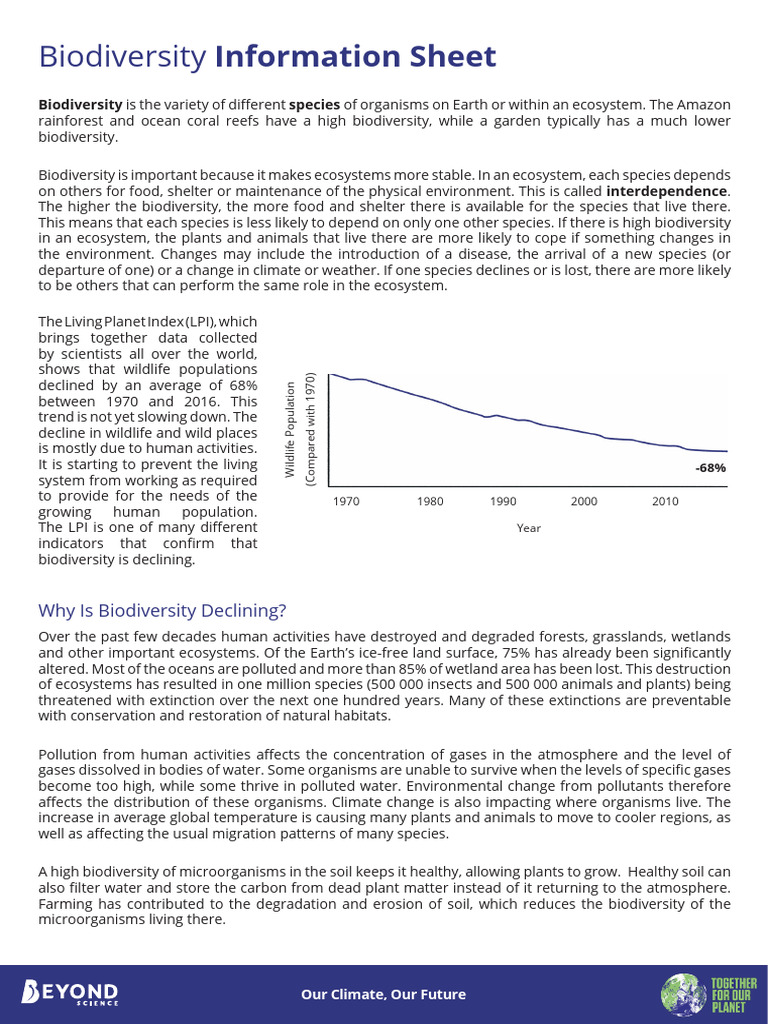 Biodiversity Extension Information Sheet | PDF