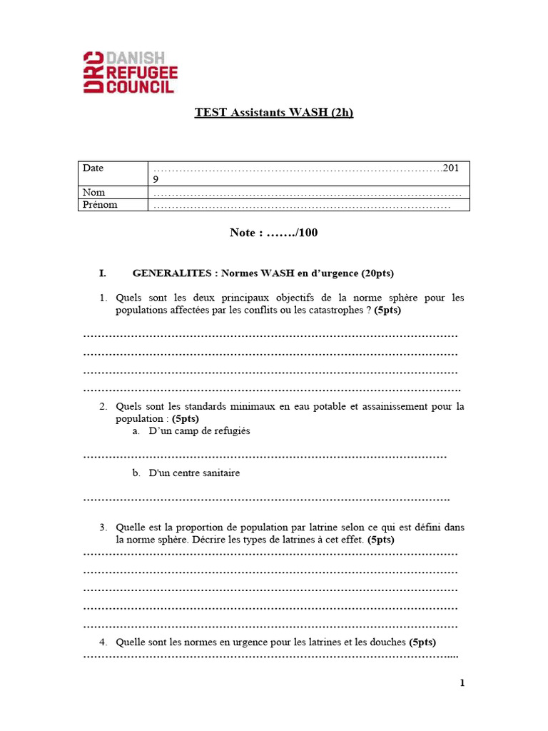 Test Assistants Wash Revue | PDF