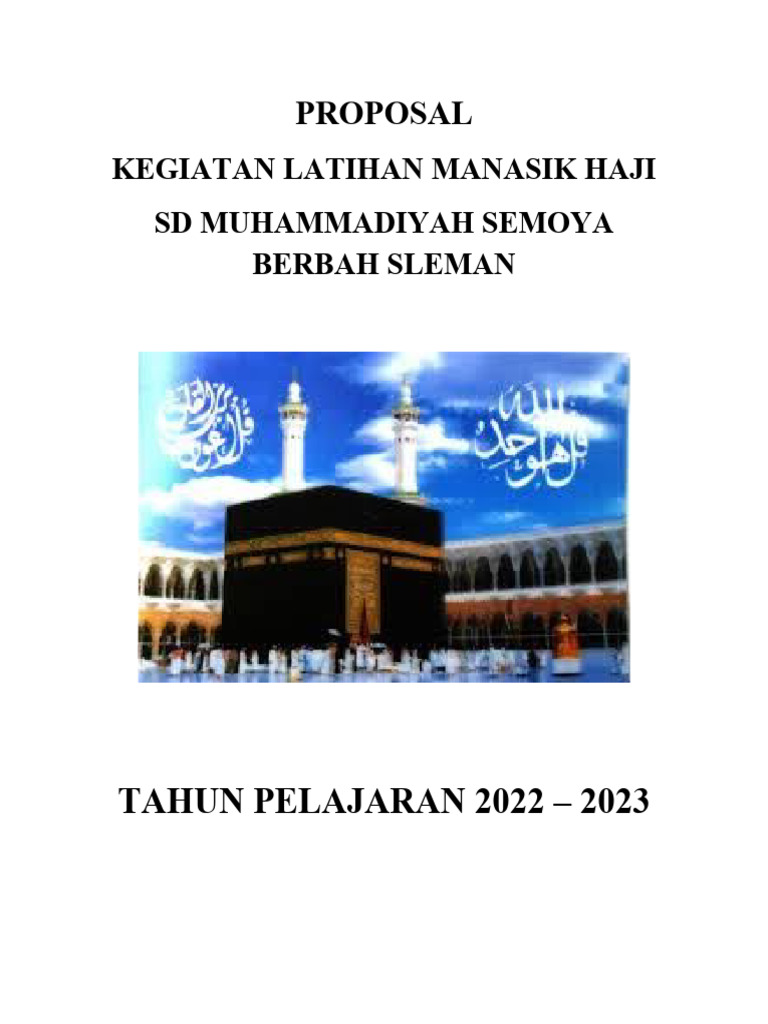 Proposal Kegiatan Latihan Manasik Haji | PDF