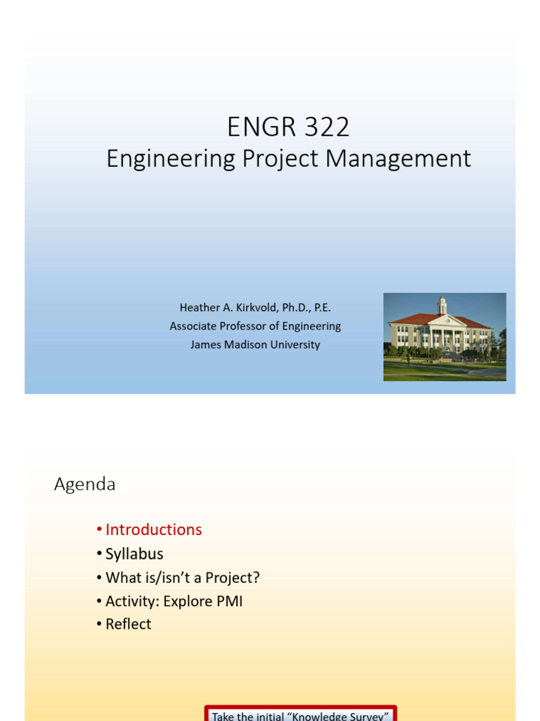Engineering Project Management Syllabus | PDF