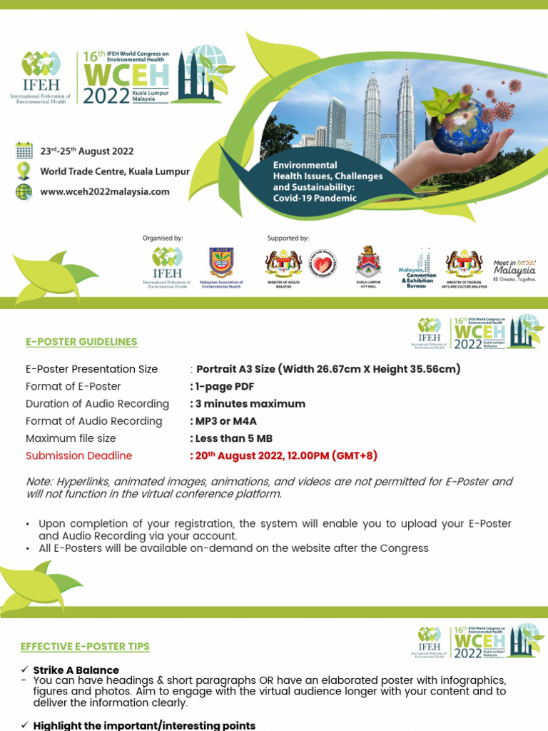 E-Poster Submission Guide | PDF