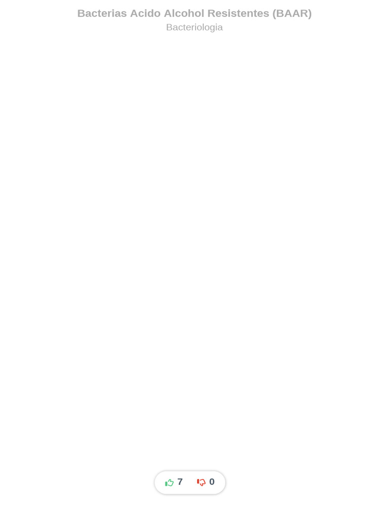 Bacterias Acido Alcohol Resistentes Baar - Compress | PDF