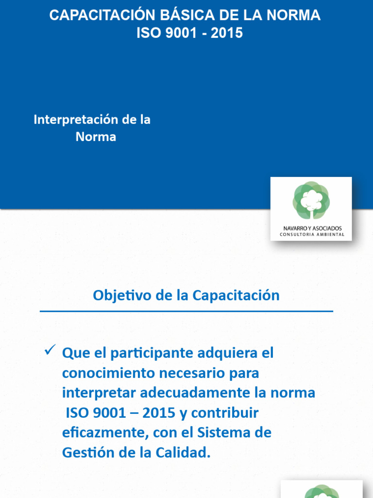 Presentacion ISO9001 2015 | PDF | Calidad (comercial) | Gestión de la calidad