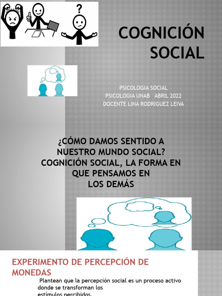 Cognición Social | Descargar gratis PDF | Pensamiento | Percepción