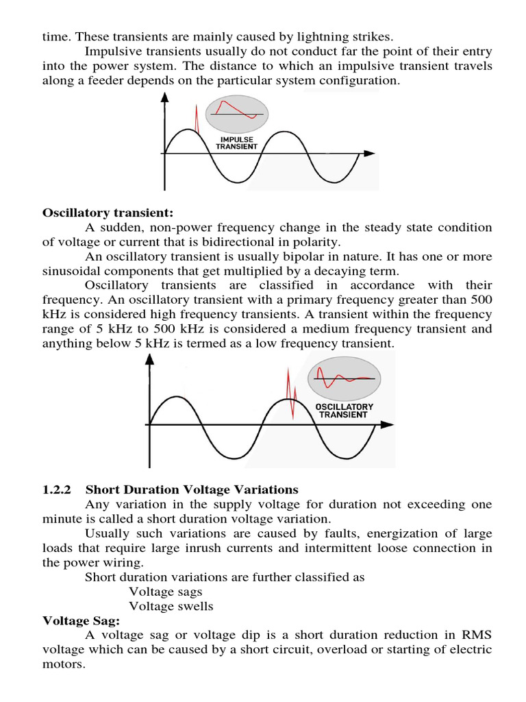 Oscillatory Transient | PDF | Electromagnetism | Electric Power