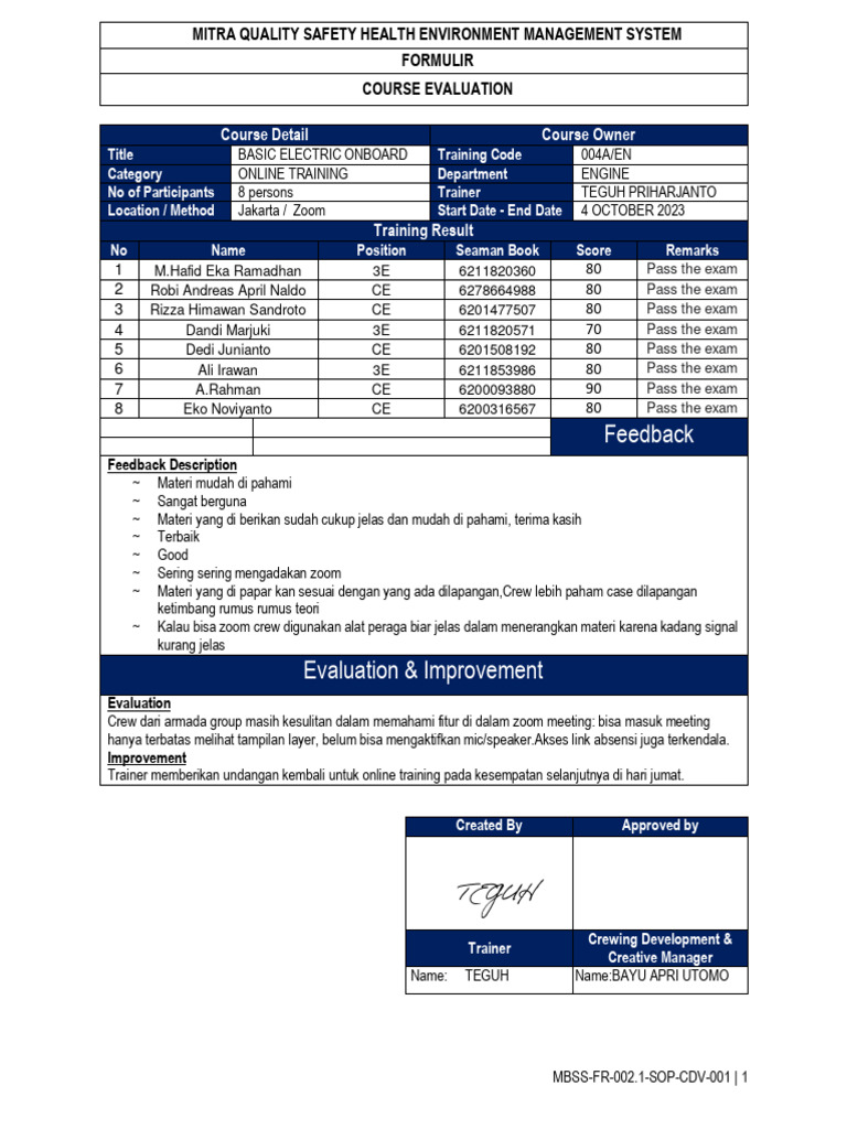 Cef Online Training | PDF