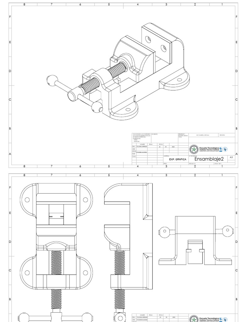 Planos de Ensamblaje y Prensa | PDF