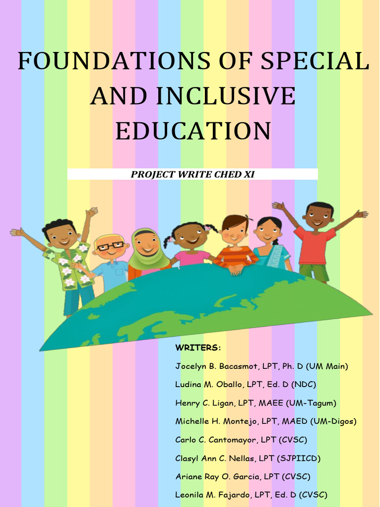 Educ 101 Foundations of Special and Inclusive Education Module 2020 ...