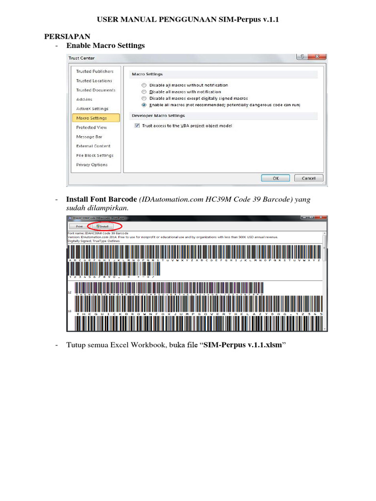 Manual User SIM-Perpus v.1.1 | PDF