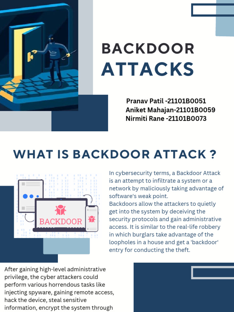 Backdoors Poster | PDF | Malware | Computer Security