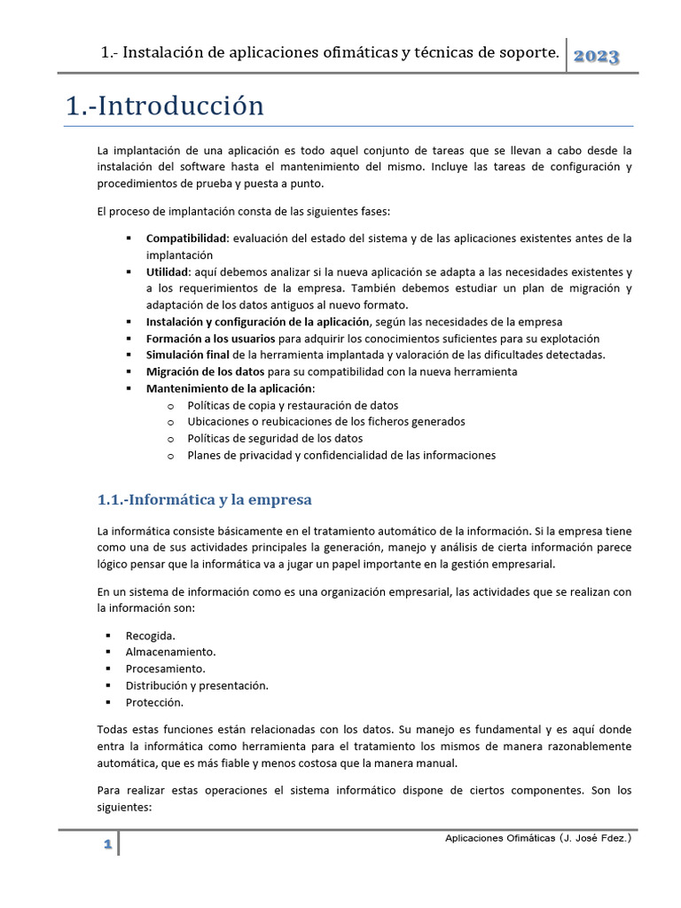 Tema 01 Instalación de Aplicaciones Ofimáticas y Técnicas de Soporte ...