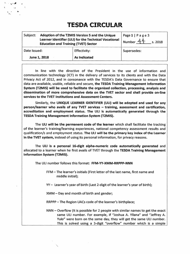 Adoption of The T2MIS Version 5 and The Unique | PDF | Computing