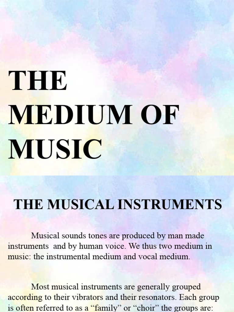 The Medium of Music | Download Free PDF | String Instruments | Woodwind ...