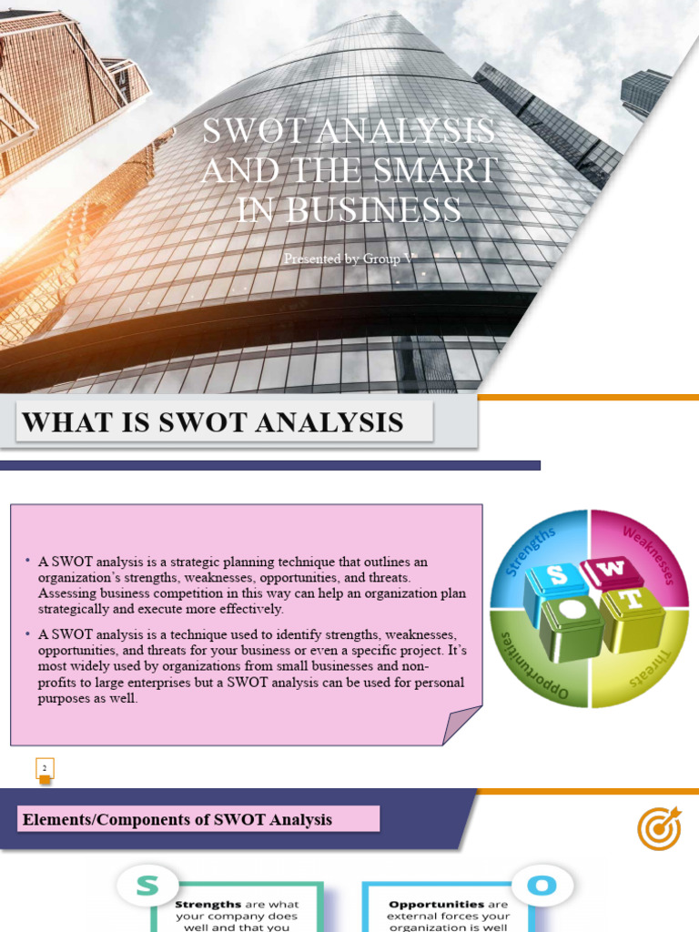 SWOT Analysis and The Smart in Business | PDF | Swot Analysis | Goal