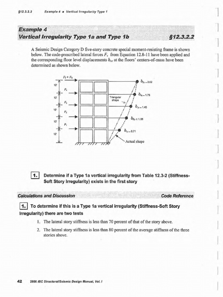 IBC Structural Seismic Design Manual - SOFT STORY CHECK | PDF