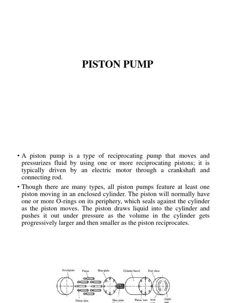 Piston Pump | PDF | Pump | Piston