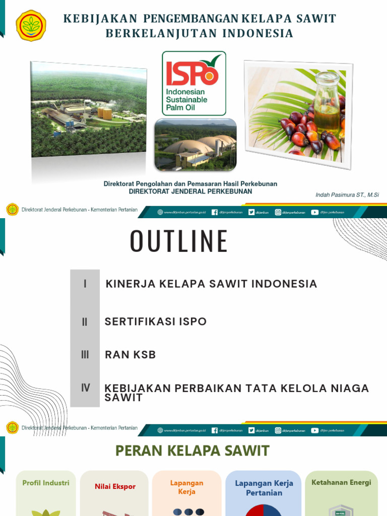 ISPO - Ditjenbun Bu Indah | PDF