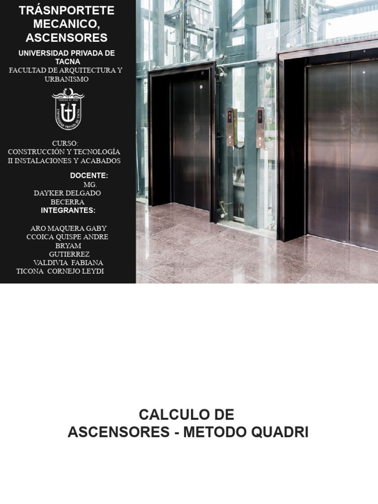 TM - Ascensores G4-A | Descargar gratis PDF | Ascensor | edificio