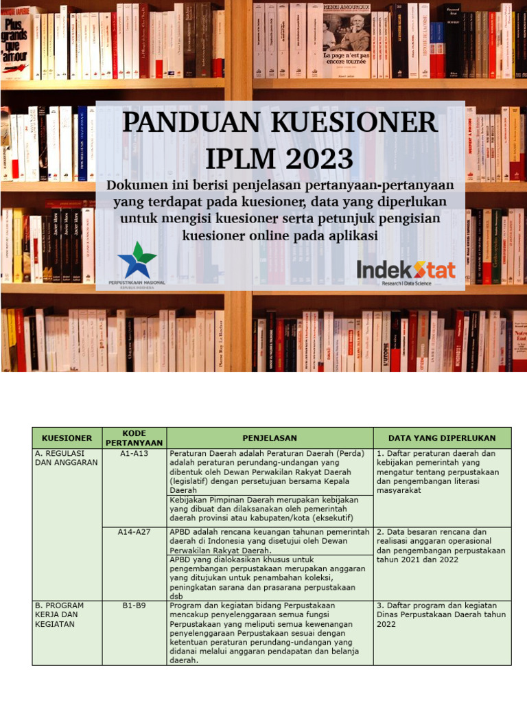 Panduan IPLM Provinsi | PDF
