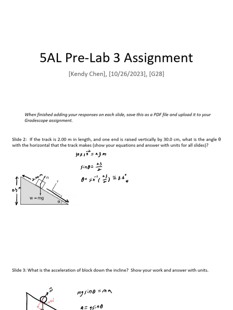 5AL Pre-Lab 3 Submission Template - F23 | PDF | Teaching Methods ...