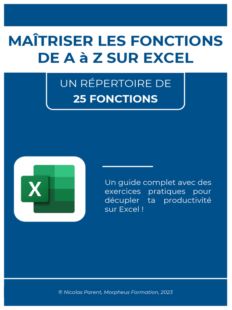 Gratuit - Maîtriser Les Fonctions de A À Z Sur Excel - Unlocked | PDF ...