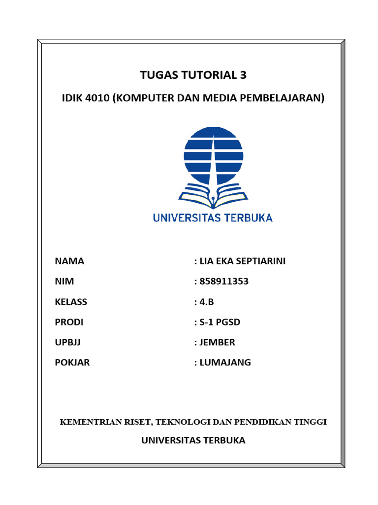 Tugas Tutorial 3 Komputer | PDF