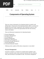 Components of Operating System - GeeksforGeeks | PDF | Computer Data ...