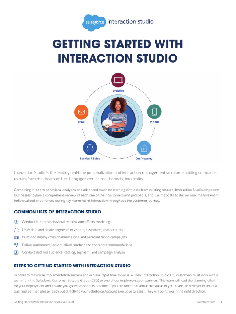 Getting Started With Interaction Studio | PDF | Use Case | Analytics