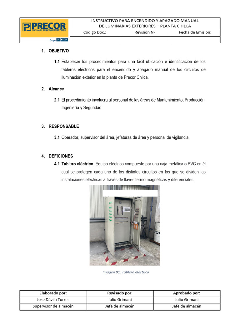 Encendido y Apagado de Luminarias Exteriores | PDF | Ingenieria ...