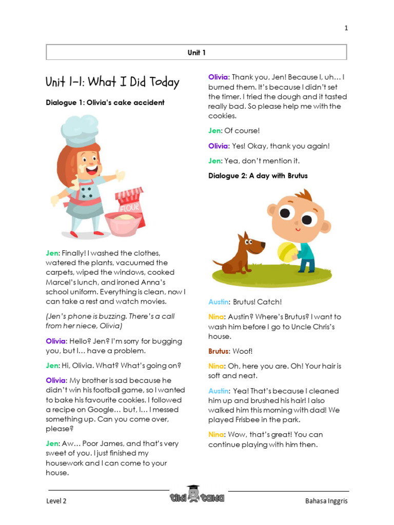 Level 2 Unit 1 | PDF | Question | Grammatical Tense