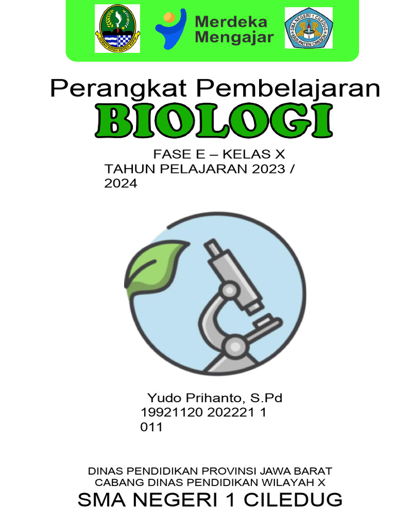 Modul Ajar Biologi Kelas X Fase E | PDF