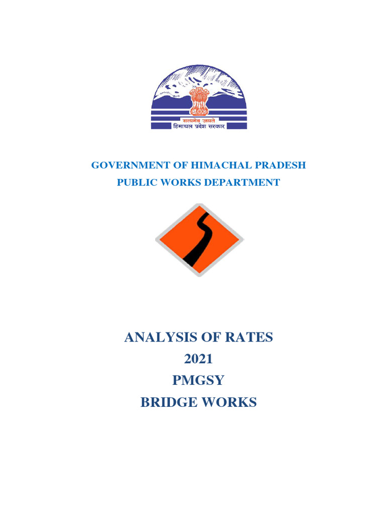 Analysis of Rate PMGSY Bridge-2021 | PDF | Gravel | Construction Aggregate
