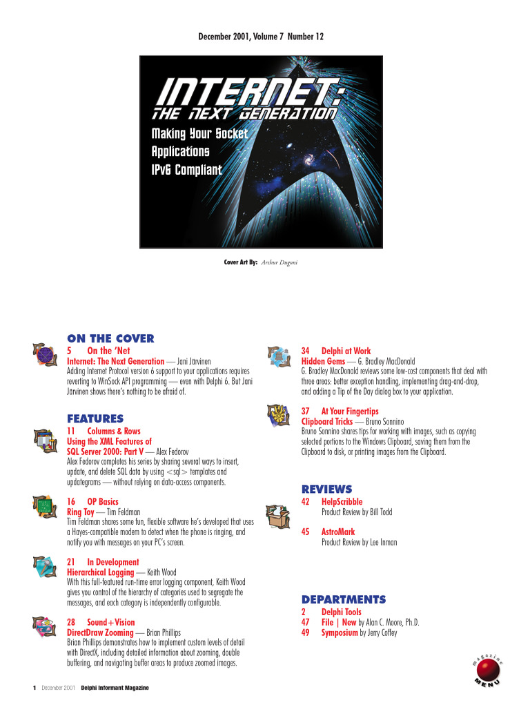 Delphi Informant Magazine (1995-2001) | PDF | I Pv6 | Internet Protocols