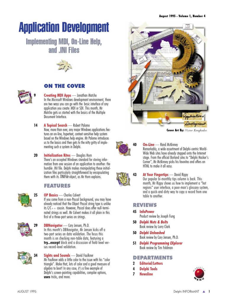 Delphi Informant 95 2001 | PDF | Microsoft Windows | Databases