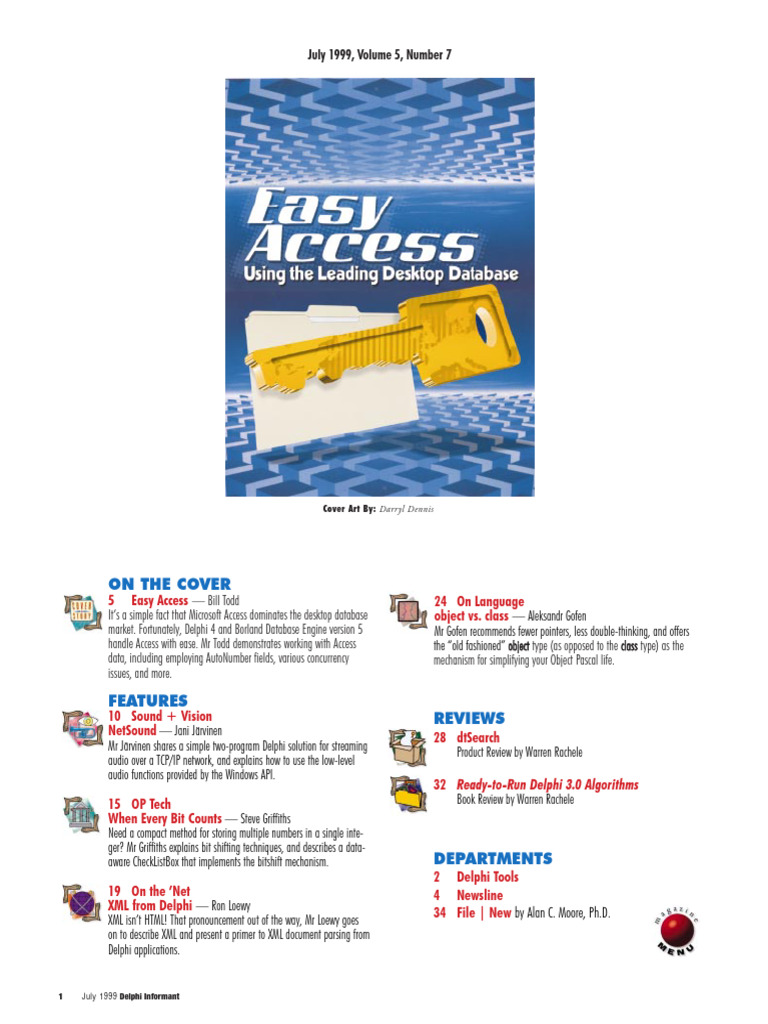 Delphi Informant 95 2001 Pdf Microsoft Access Component Object Model 
