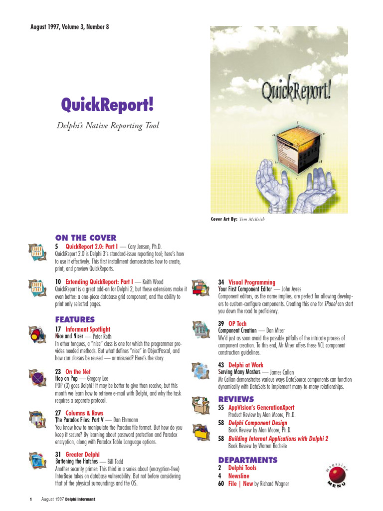 Quickreport!: Delphi'S Native Reporting Tool | PDF | Component Object Model | World Wide Web