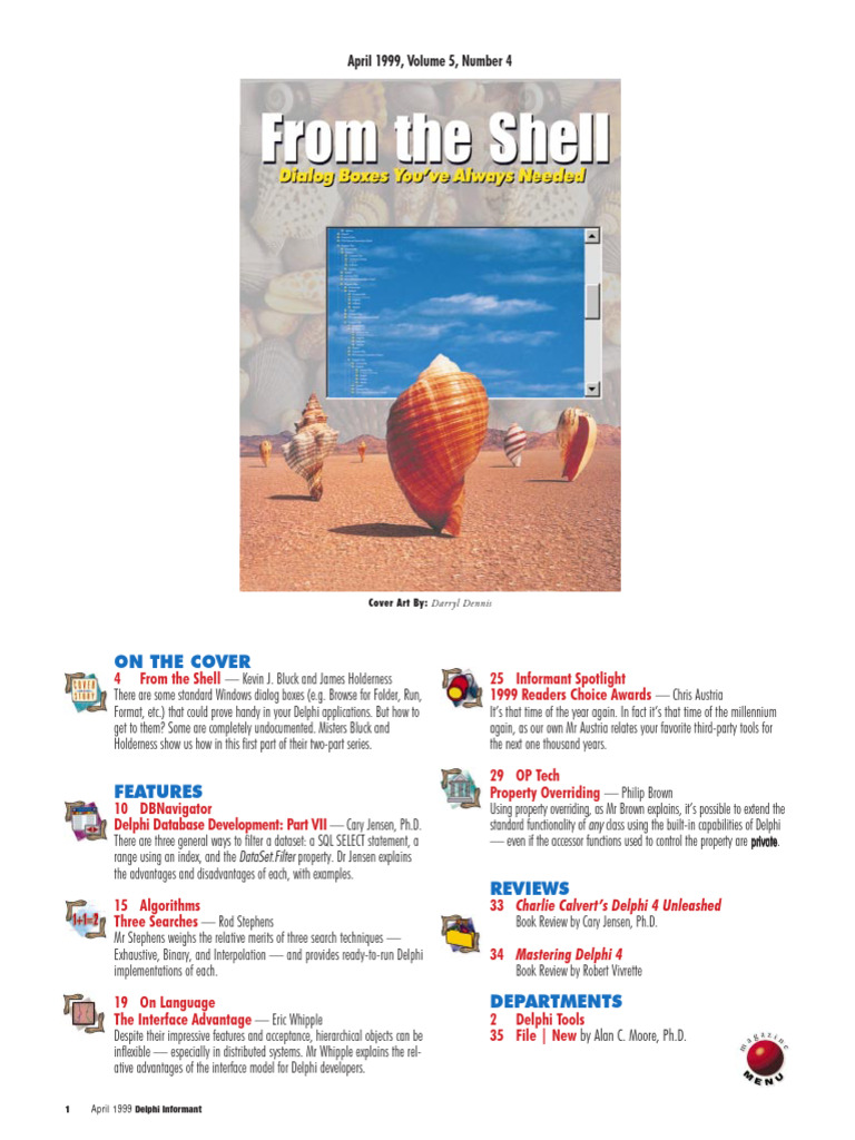 Delphi Informant Magazine (1995-2001) | PDF | Component Object Model | Integer (Computer Science)