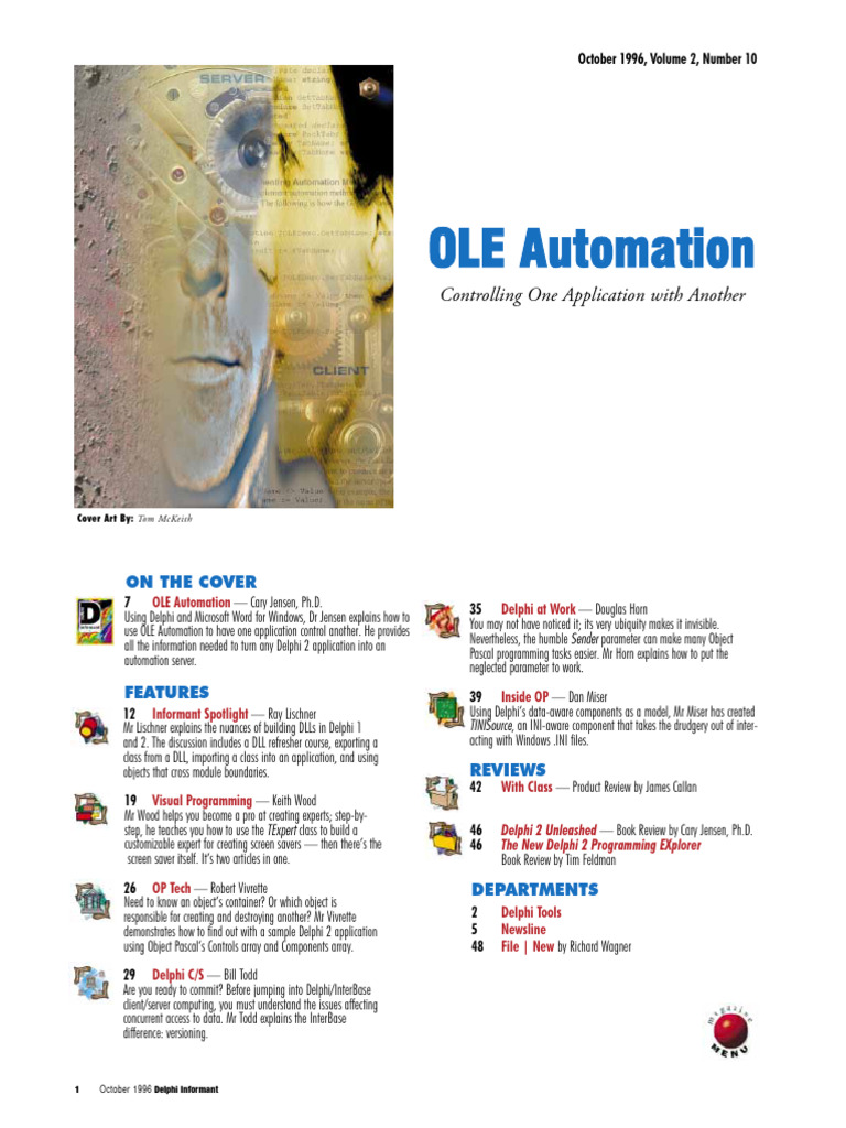 Delphi Informant Magazine 1995 2001 Pdf Microsoft Windows Windows Registry